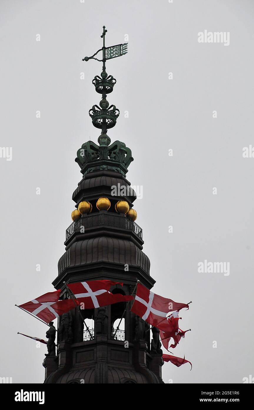 Copenhagen,Denmark, 29.April 2020. Christiansborg castle part of danish ...