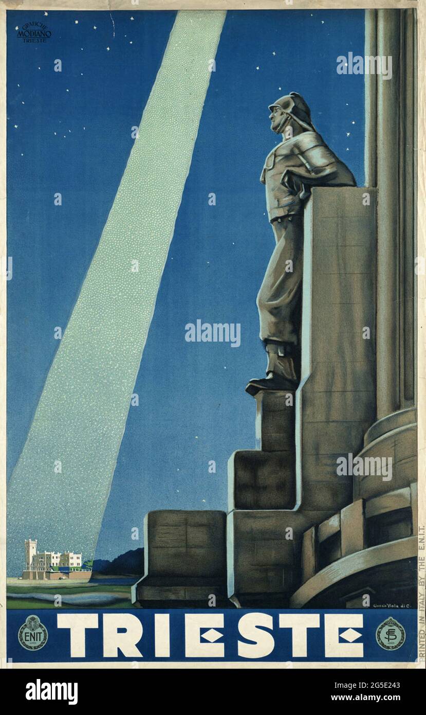 Retro trieste poster hi-res stock photography and images - Alamy
