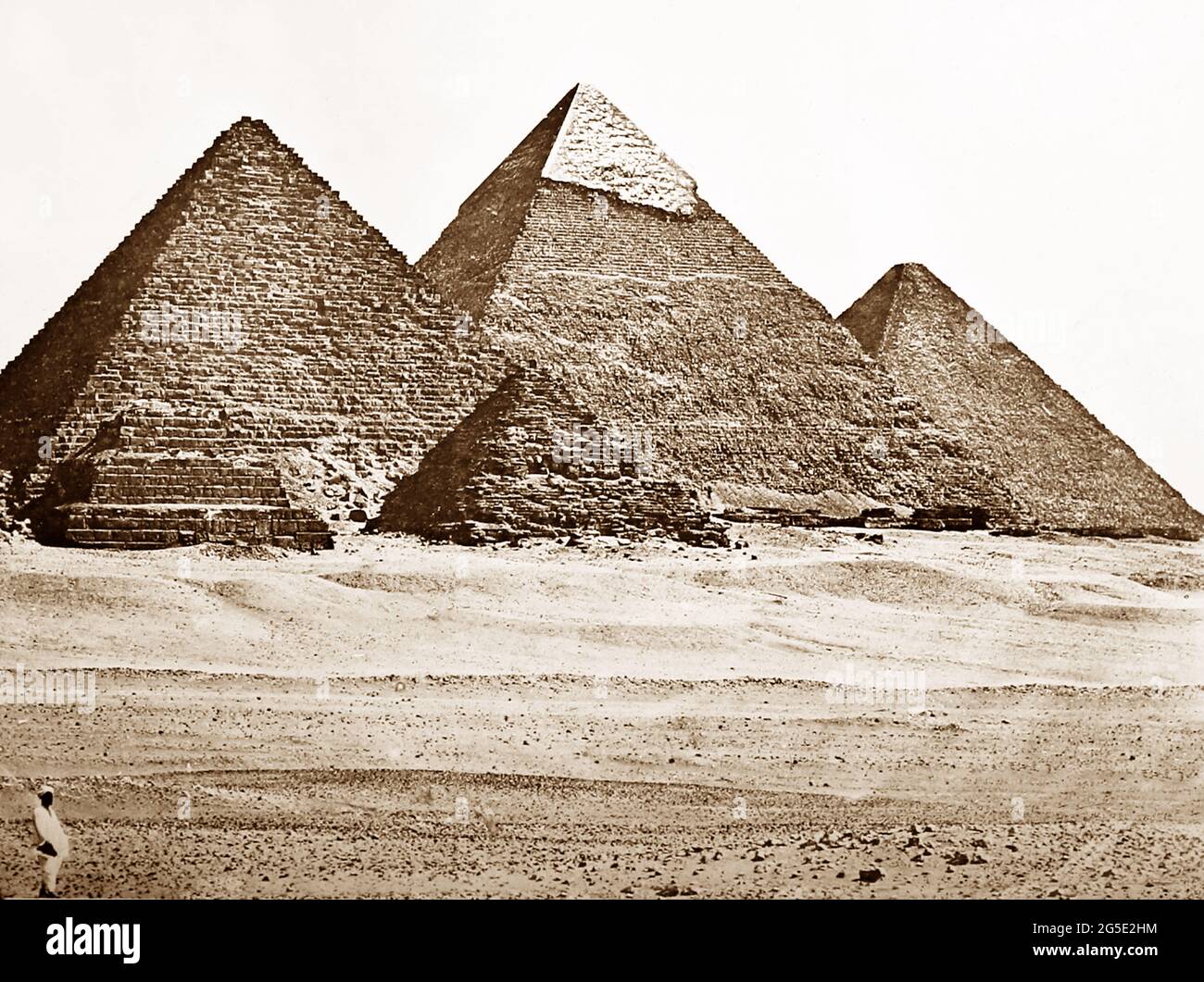 The Pyramids, Egypt, Victorian period Stock Photo - Alamy