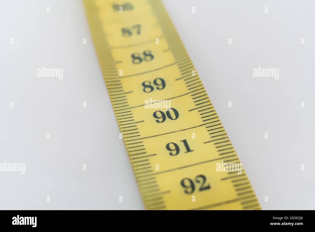 macro shot of the centimeter scale on white background Stock Photo - Alamy
