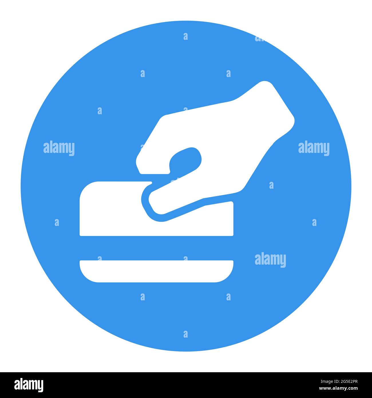 Hand swipe credit card during purchase outline white glyph icon ...