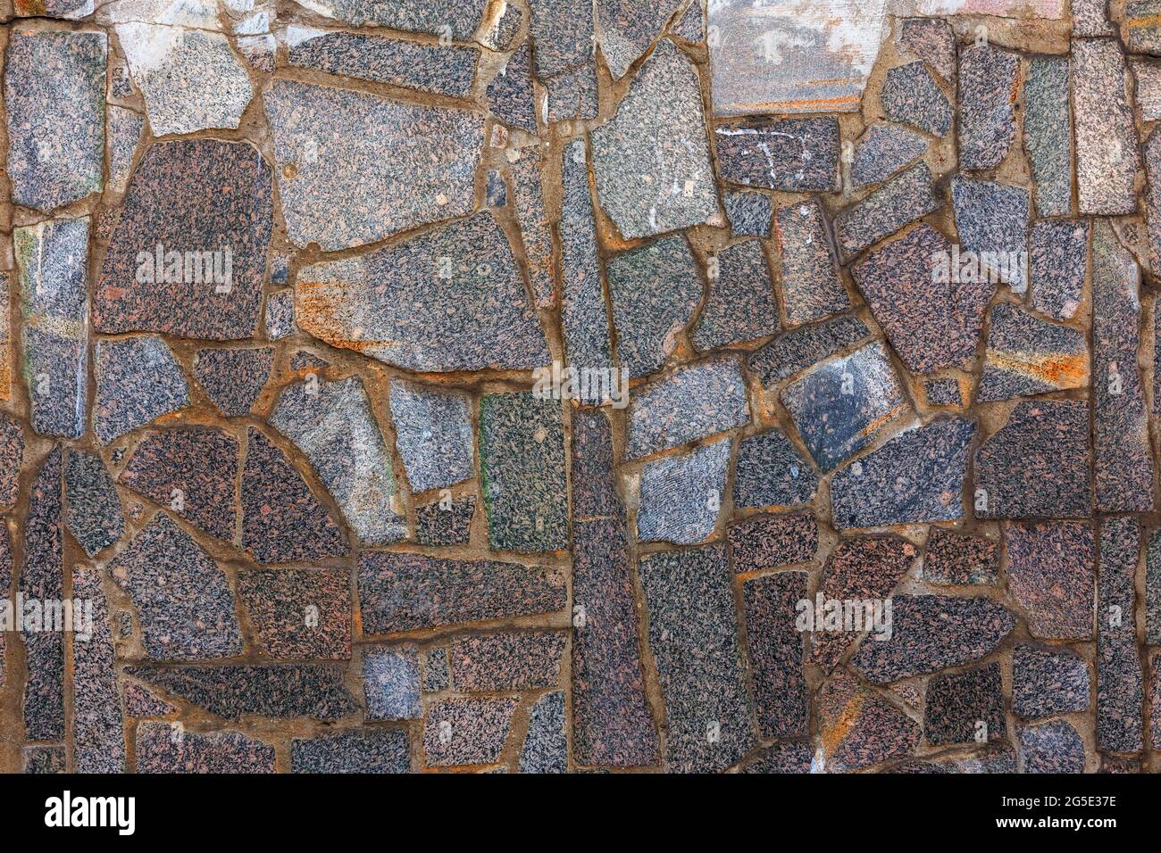 abstract flat texture and background of granite pieces mosaic Stock ...