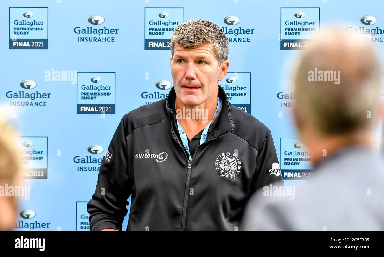 Exeter chiefs rob baxter hi-res stock photography and images - Alamy