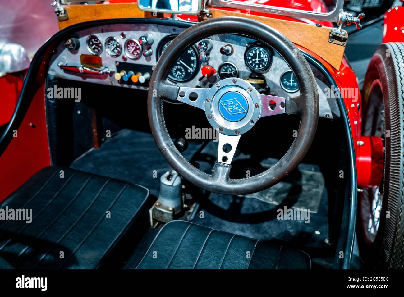 Yeovil, Somerset, UK – June 18 2021. A view of the interior cockpit of ...