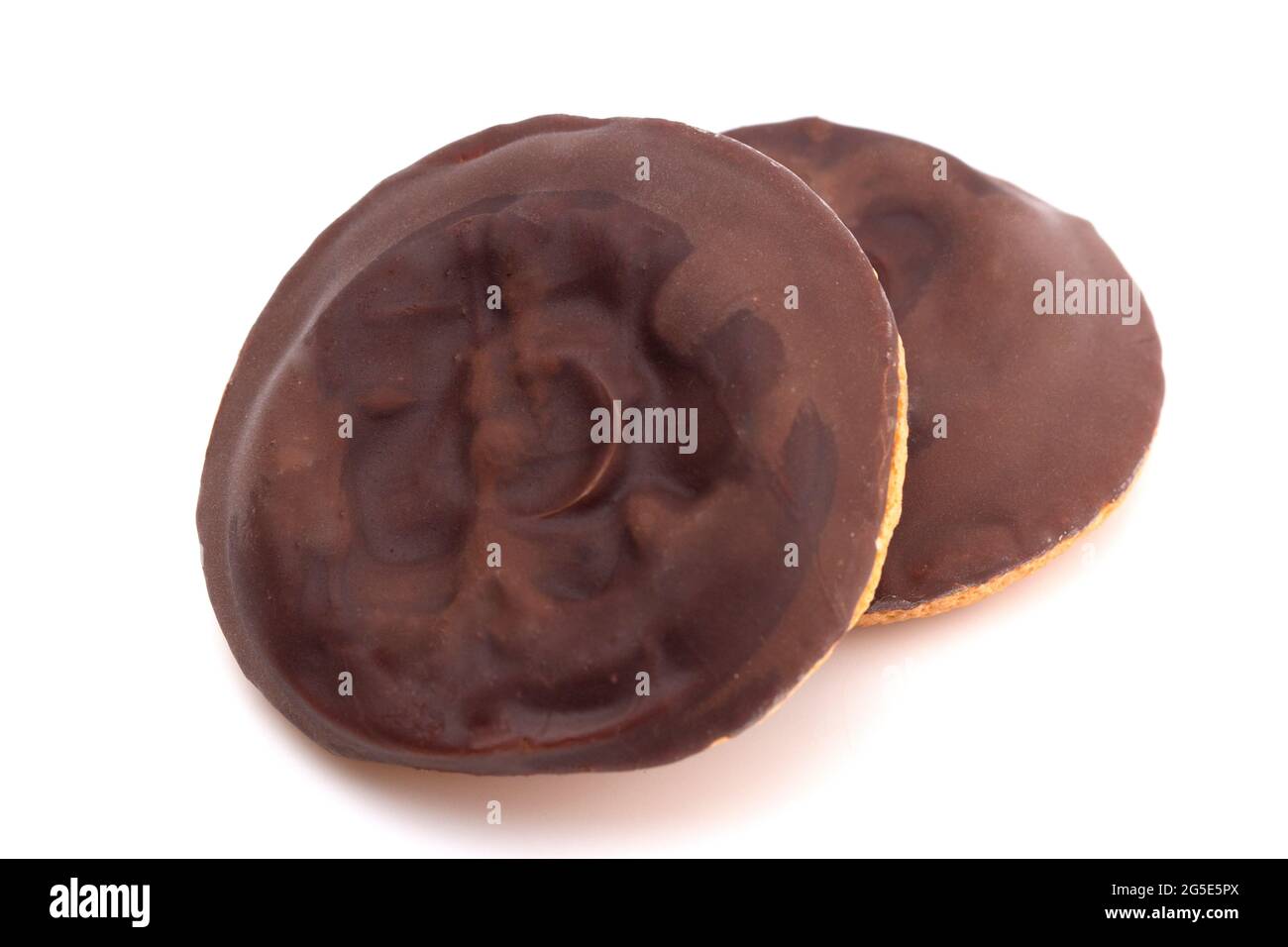 Orange Jam Filled Chocolate Covered Cookies Stock Photo - Alamy