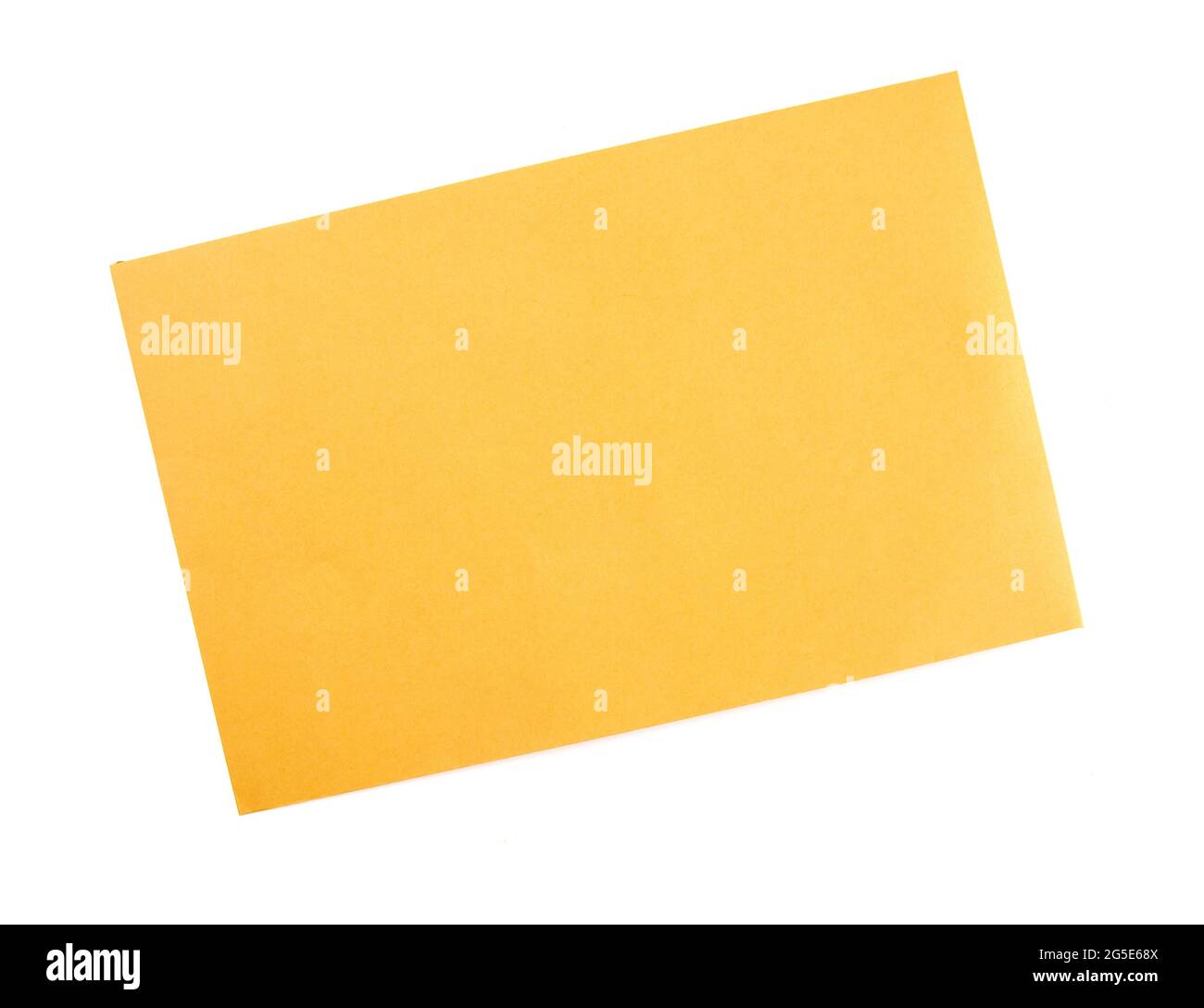 Simple Manilla Envelope on a White Background Stock Photo - Alamy