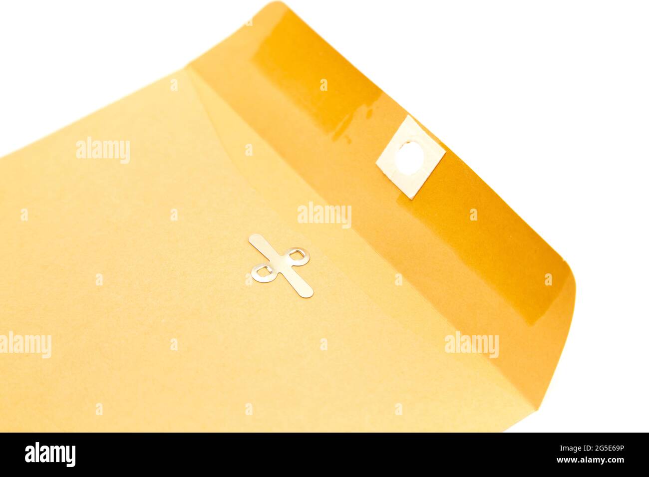 Simple Manilla Envelope on a White Background Stock Photo - Alamy