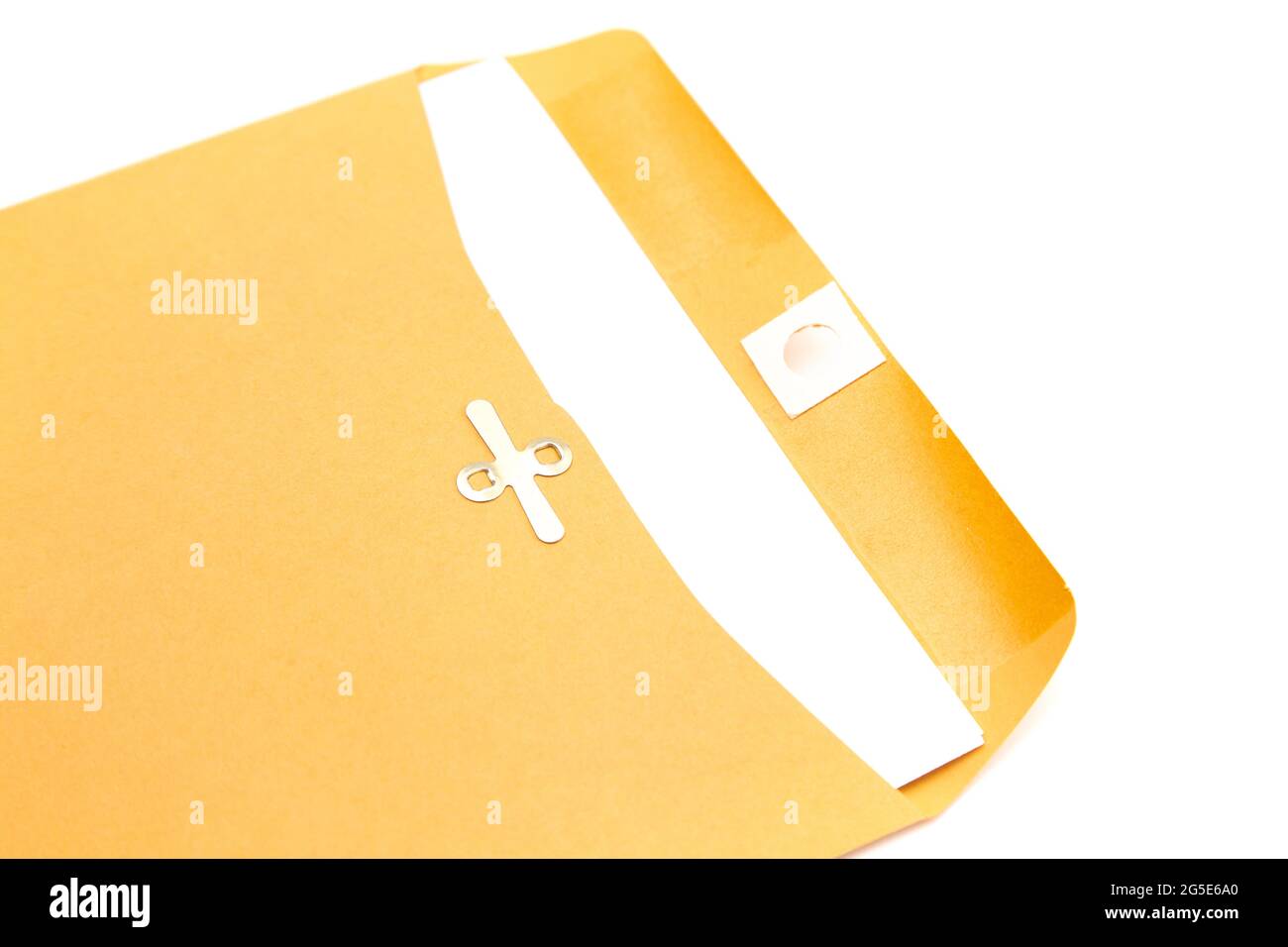 Simple Manilla Envelope on a White Background Stock Photo - Alamy