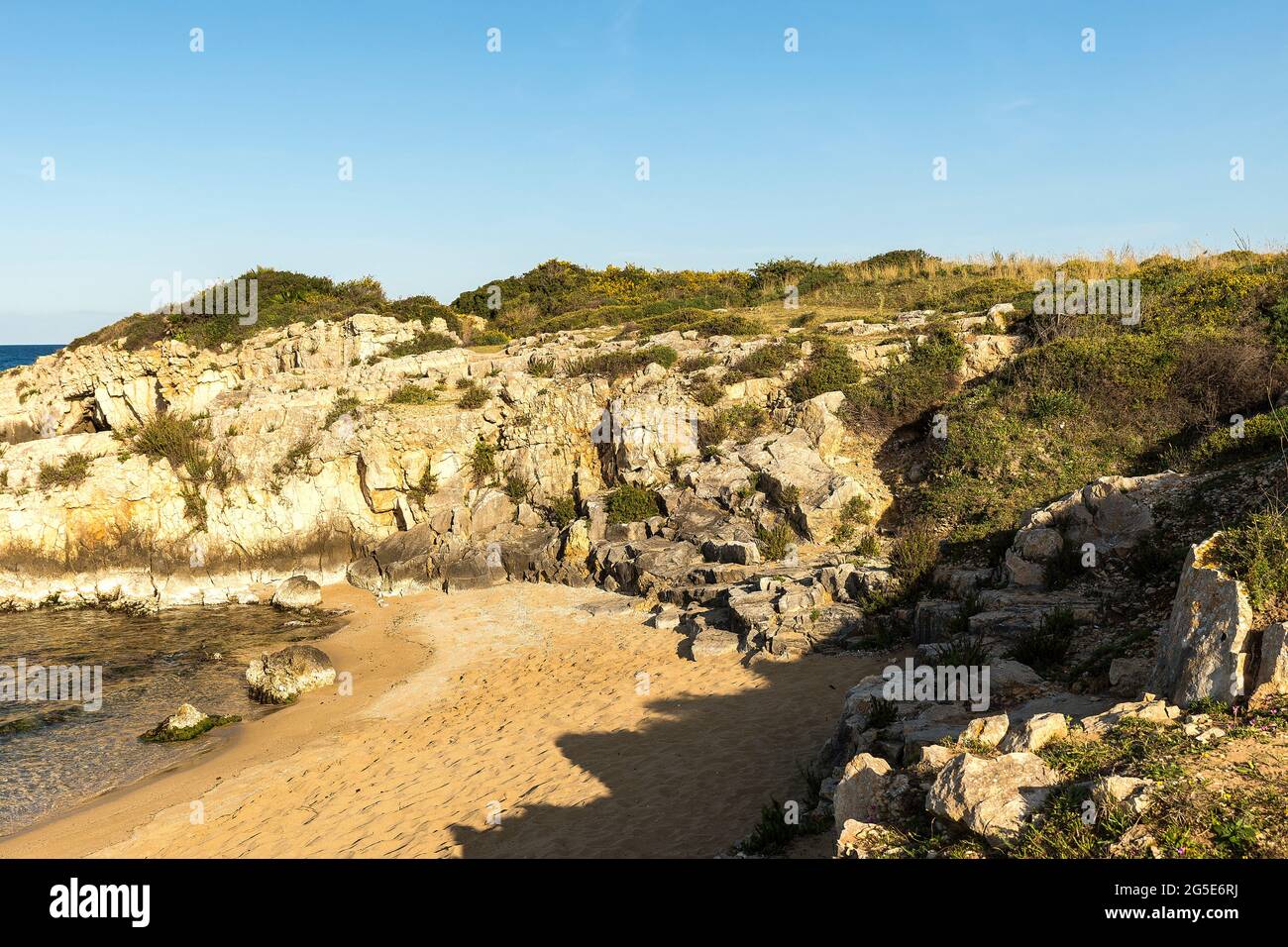 Splendid seascapes of Arenella Beach (Spiaggia di Arenella) in Syracuse ...