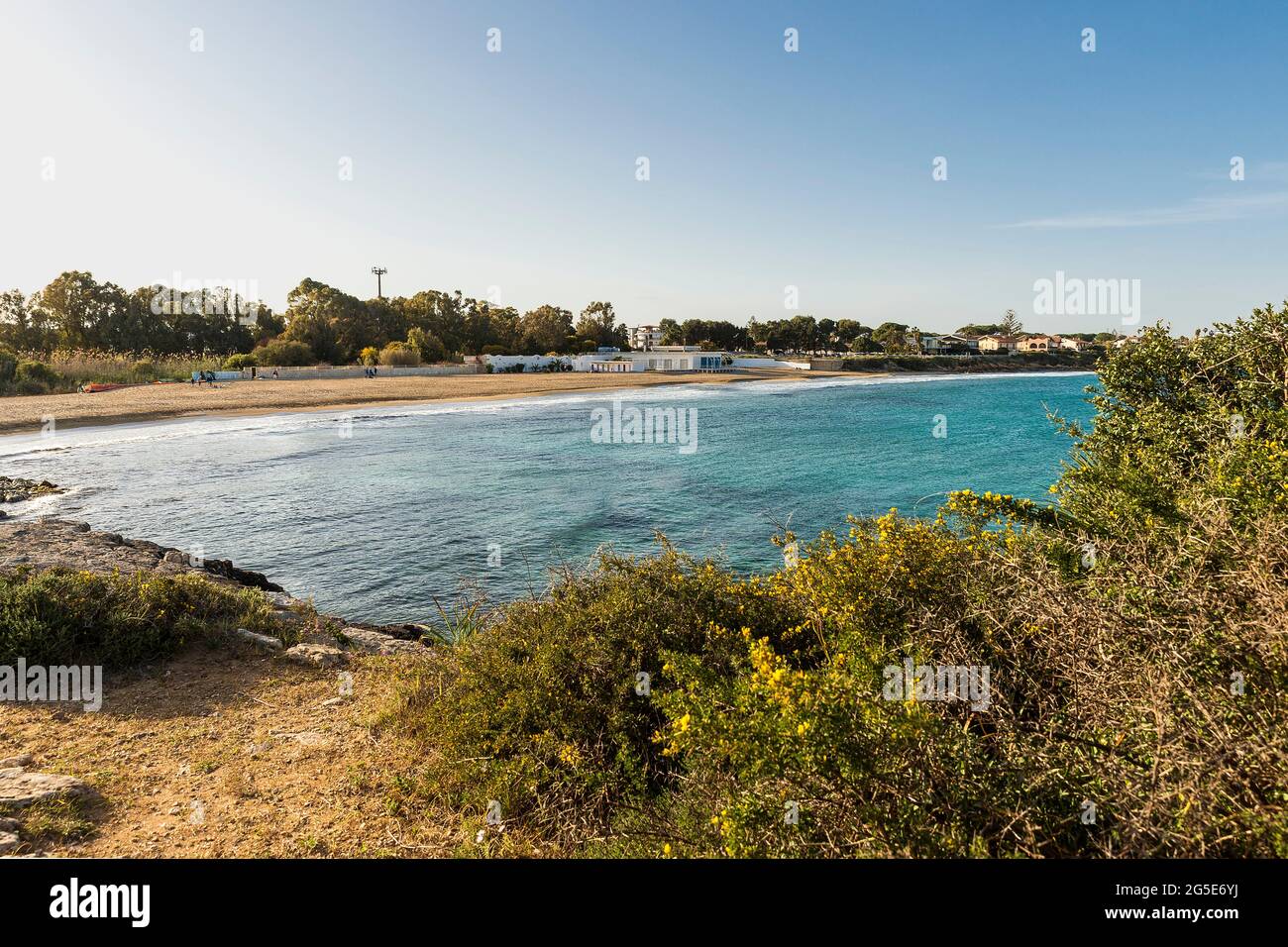 Splendid seascapes of Arenella Beach (Spiaggia di Arenella) in Syracuse ...