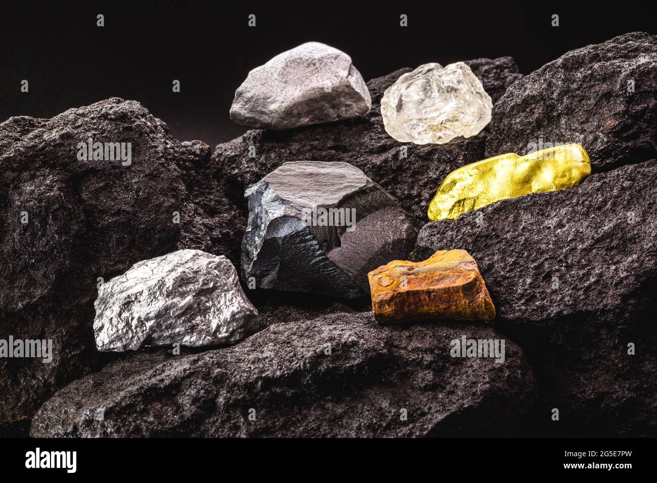 natural stones from brazil, gold, silver, rough diamond, hematite ...