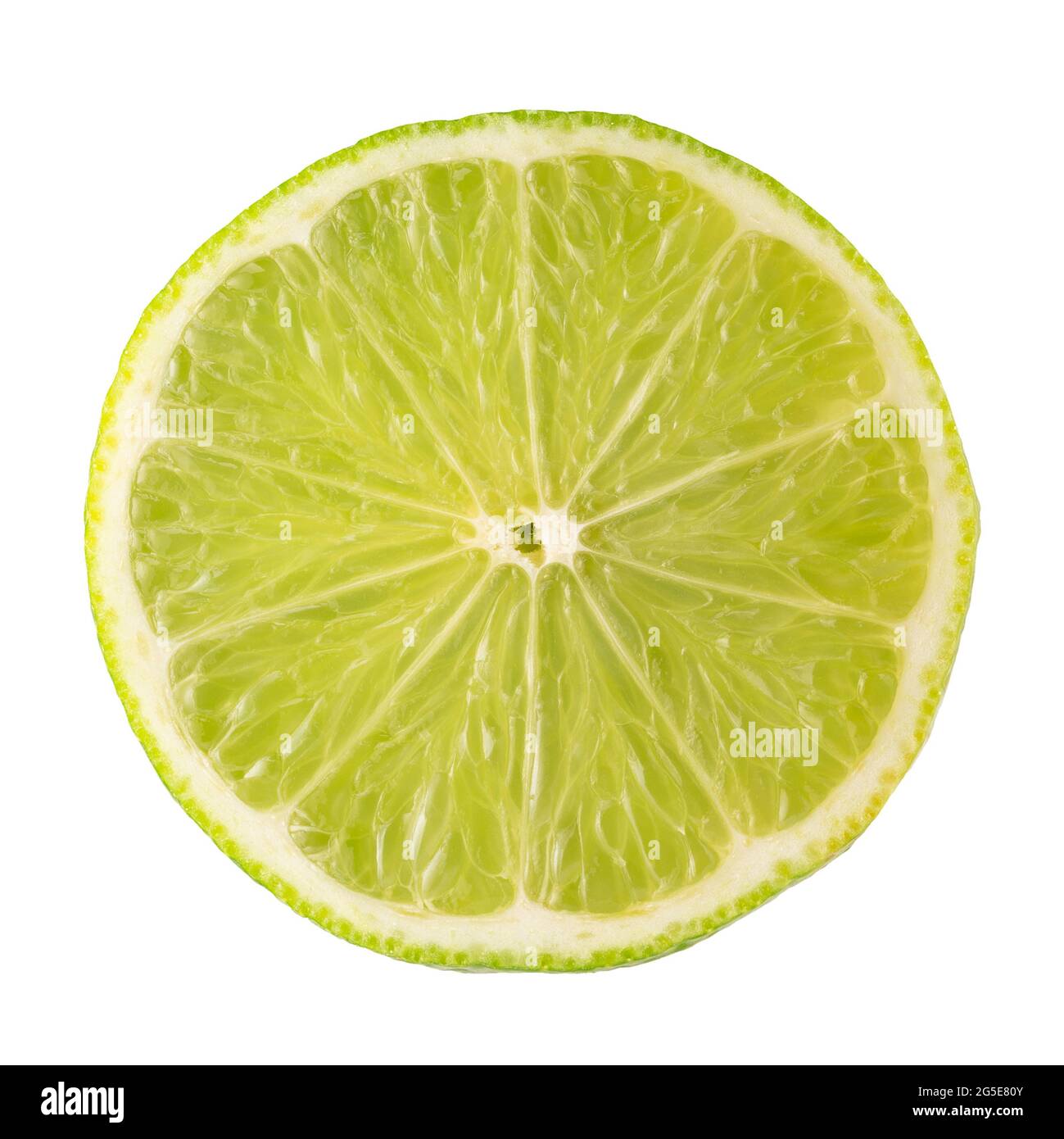 half of lime isolated on a white background Stock Photo - Alamy