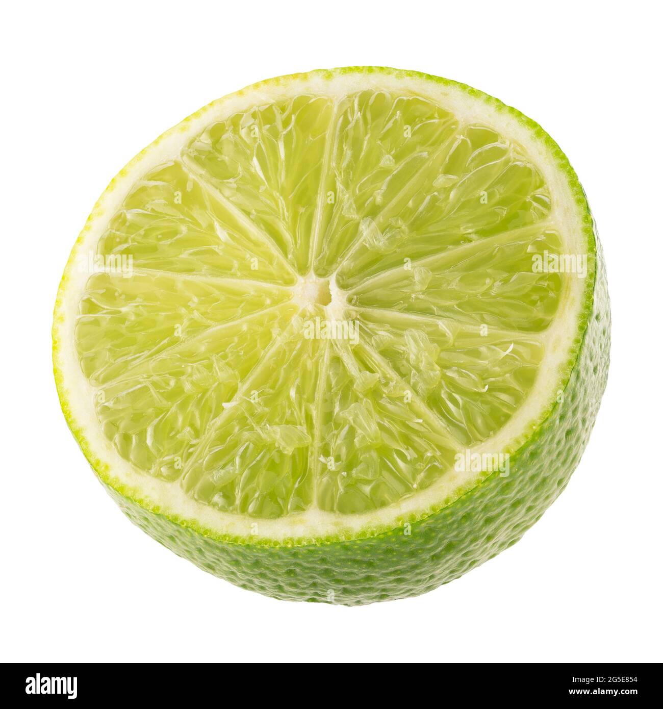 half of lime isolated on a white background Stock Photo - Alamy