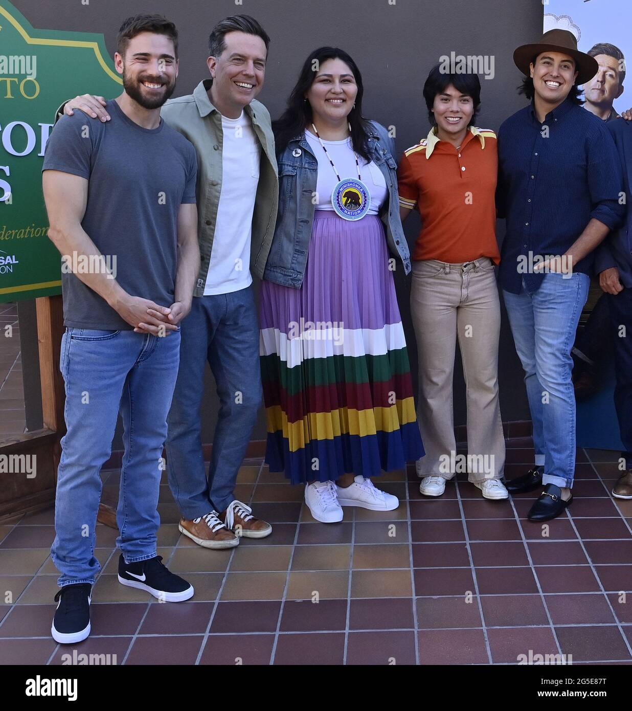 Los Angeles, United States. 26th June, 2021. Dustin Milligan, Ed Helms ...