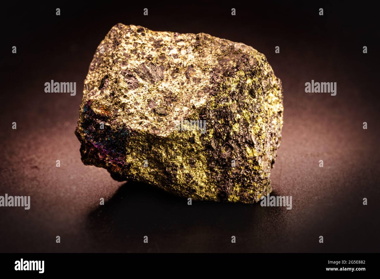 chalcopyrite ore, is the most common copper and iron sulfide in nature ...