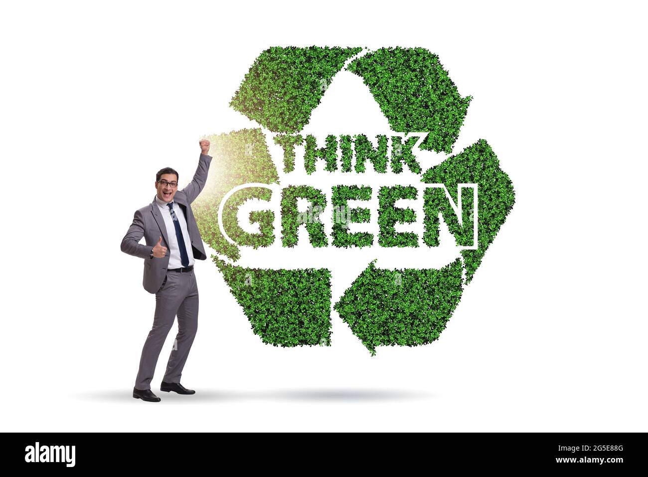 Think green think clean Cut Out Stock Images & Pictures - Alamy