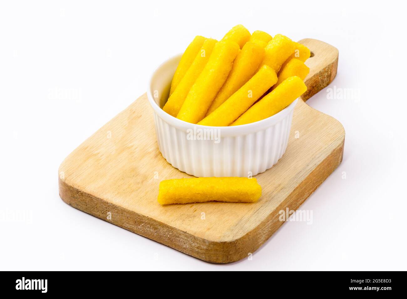 Brazilian snack, called polenta, made with corn and Brazilian cornmeal ...