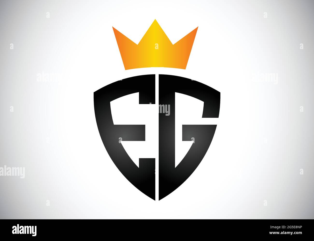 Initial E G Letter Logo With Creative Modern Business Typography Vector ...