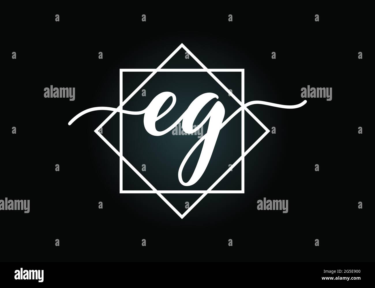 Initial E G Letter Logo With Creative Modern Business Typography Vector ...