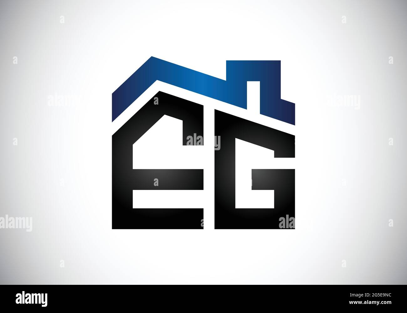 Initial E G Letter Logo With Creative Modern Business Typography Vector ...