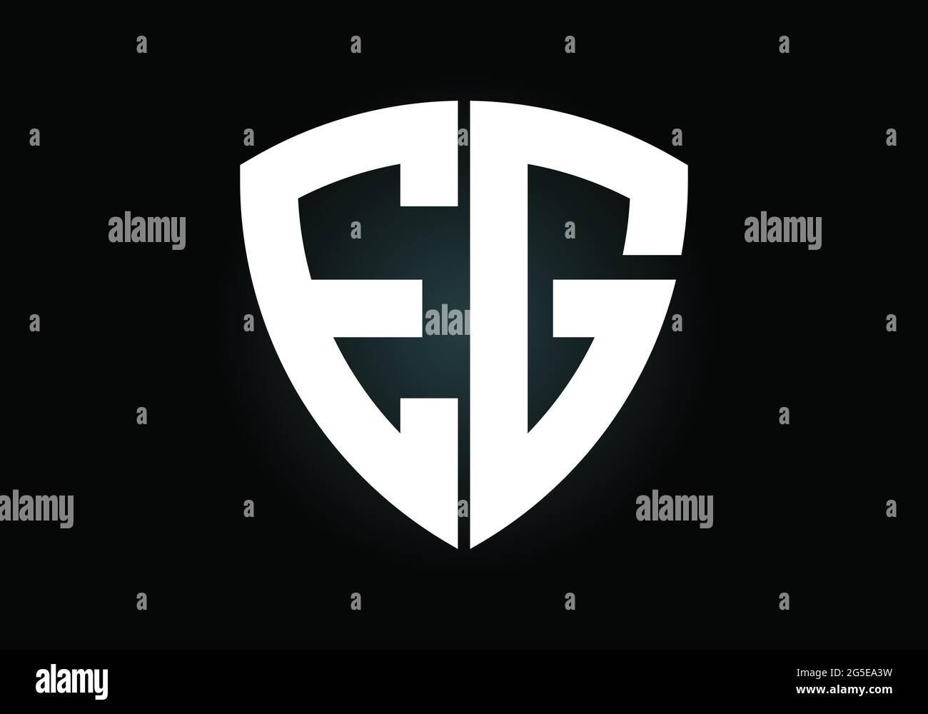 Initial E G Letter Logo With Creative Modern Business Typography Vector ...
