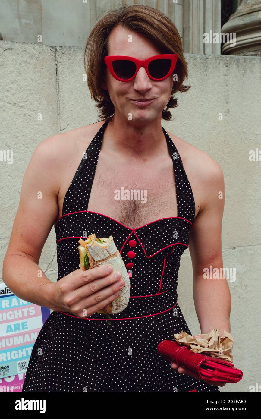 London, UK. 26th June, 2021. Thousands of people gathered for London ...