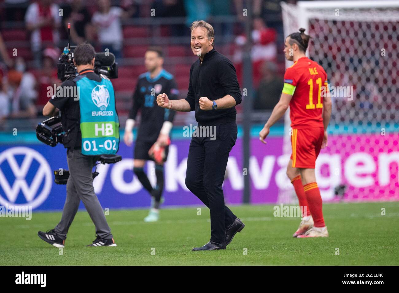 26.06.2021, Amsterdam, Johan Cruyff Arena, EURO 2020: Wales - Denmark ...