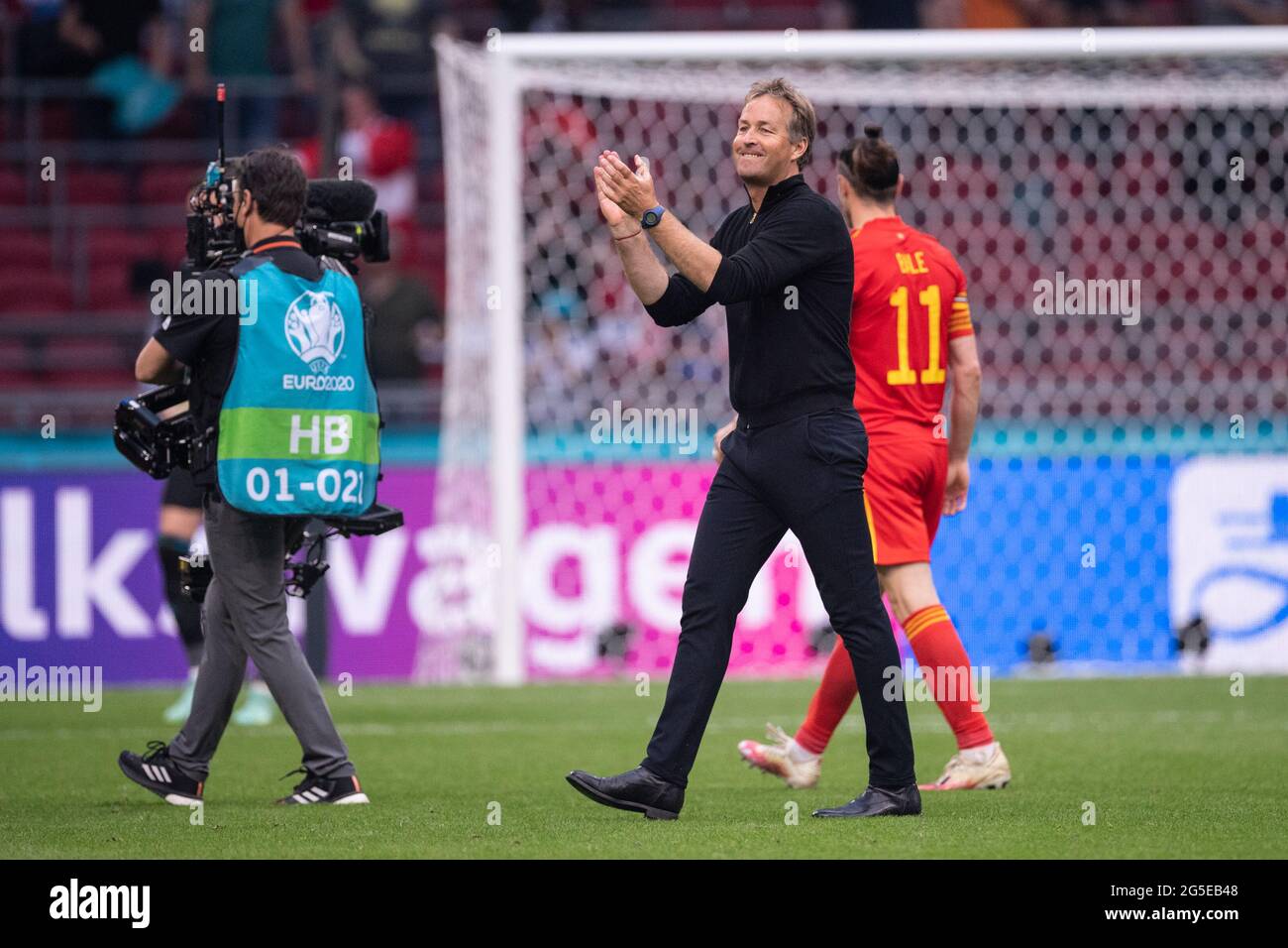 26.06.2021, Amsterdam, Johan Cruyff Arena, EURO 2020: Wales - Denmark ...