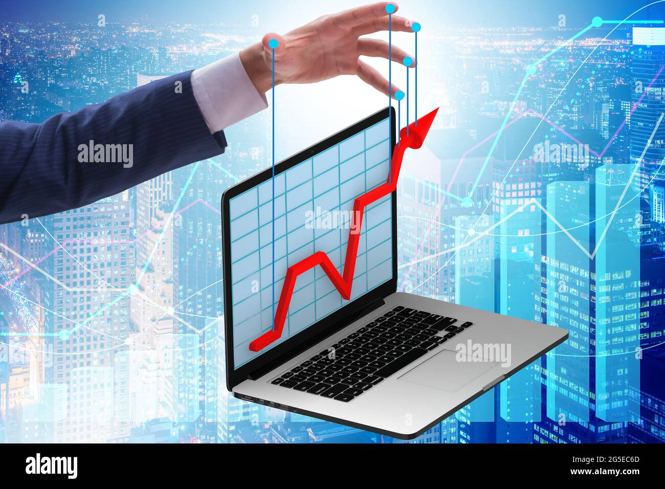Concept of supporting economic growth in the economy Stock Photo - Alamy