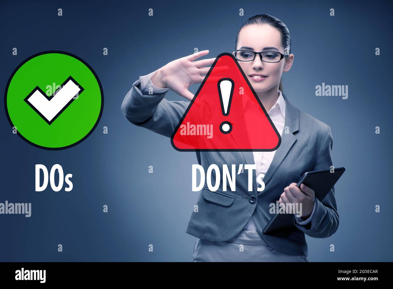 Dos donts button hi-res stock photography and images - Alamy