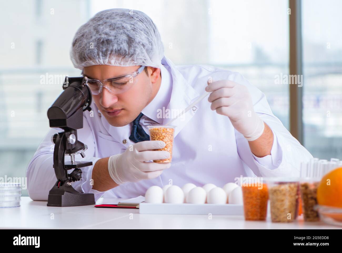 The nutrition expert testing food products in lab Stock Photo - Alamy