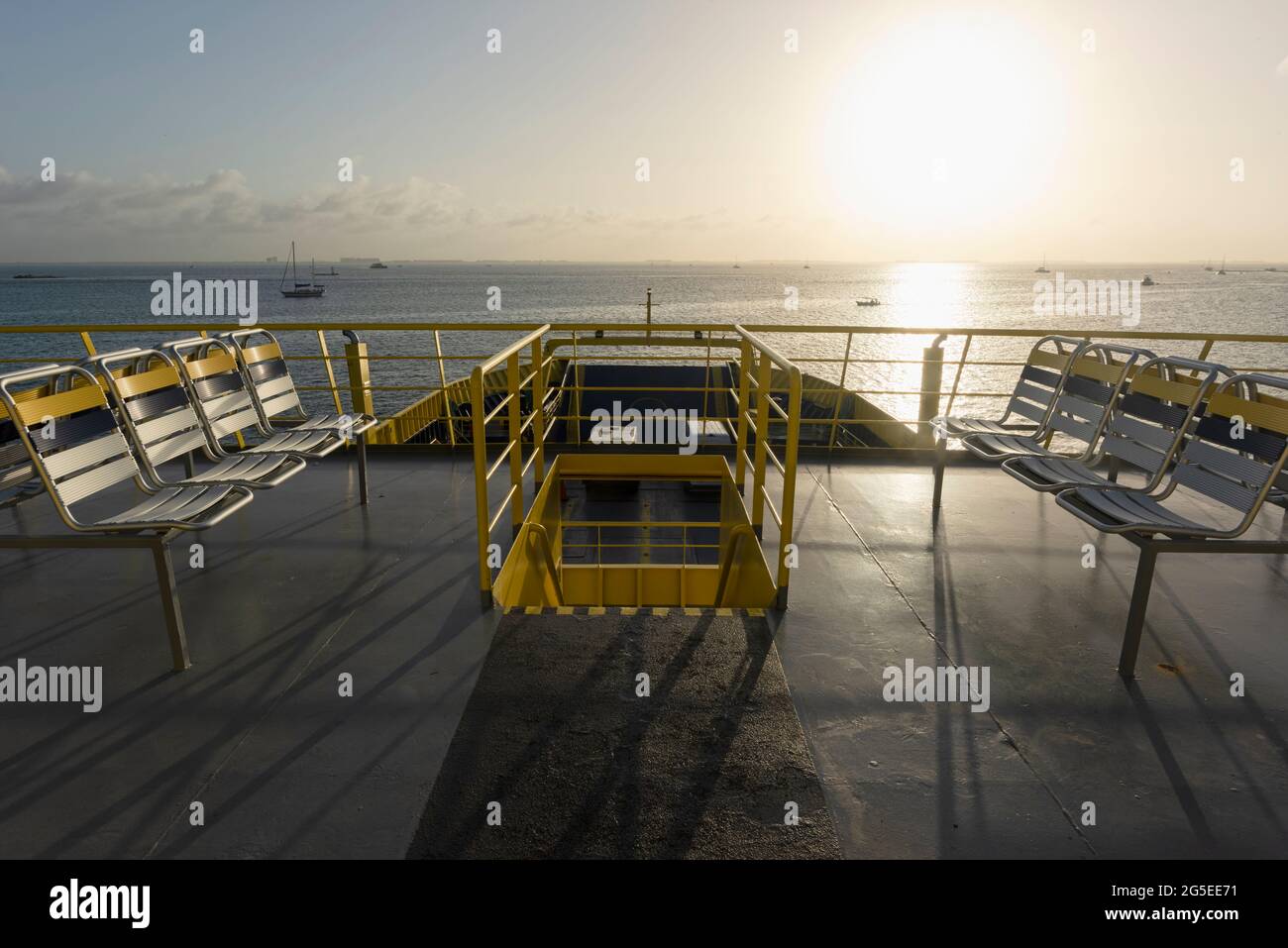 Empty ferry seats hi-res stock photography and images - Alamy