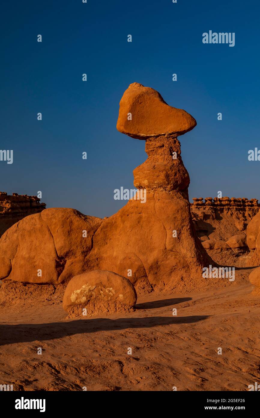 Hoodoo rock formation in Goblin Valley State Park, Utah Stock Photo - Alamy