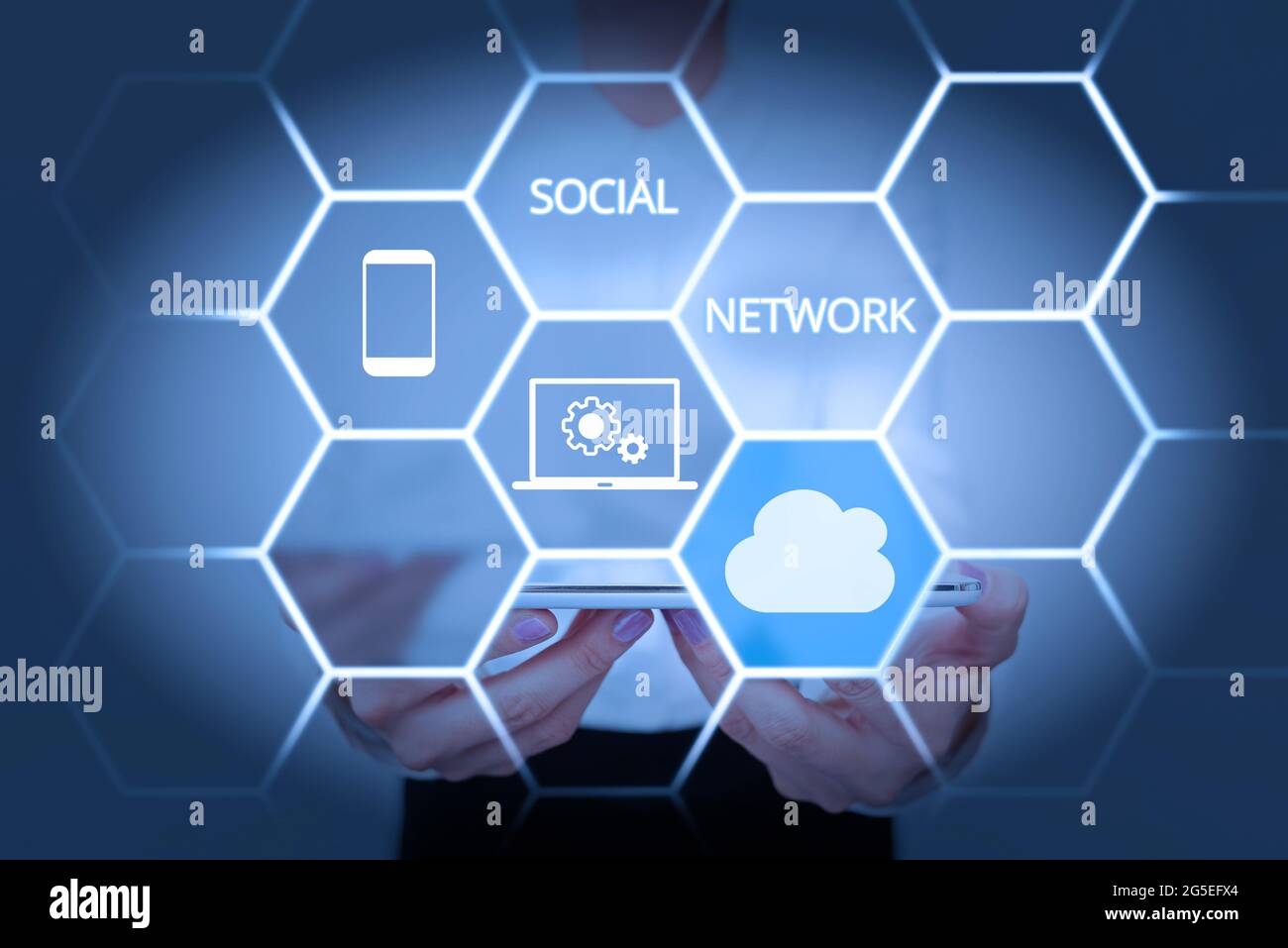 Writing Displaying Text Social Network Internet Concept A Framework Of Individual Linked By