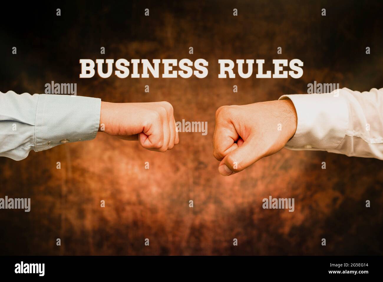 Hand writing sign Business Rules. Conceptual photo the principles which ...