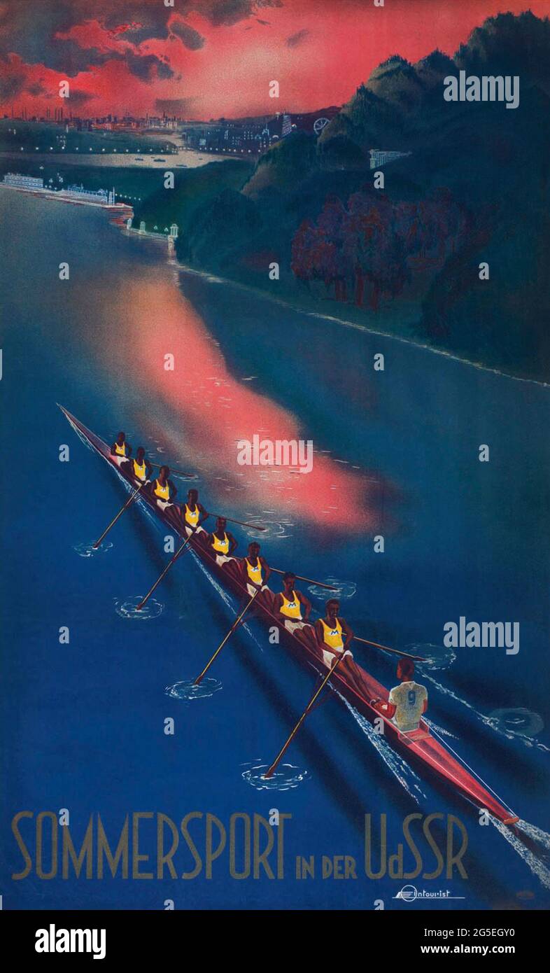 Ussr travel sports poster hi-res stock photography and images - Alamy