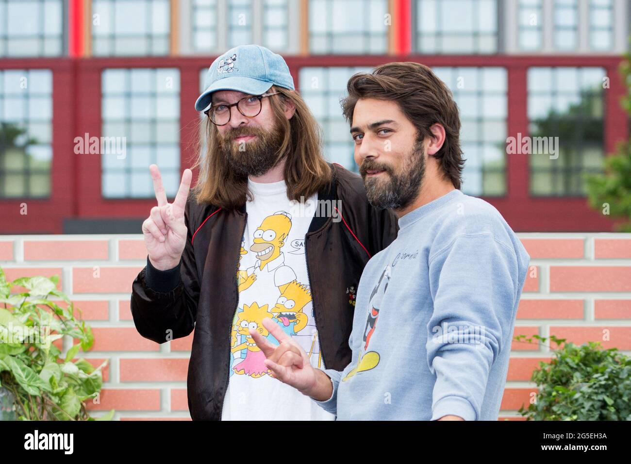 Breakbot aka Thibaut Berland and Irfane attends the Disney's Hotel New ...