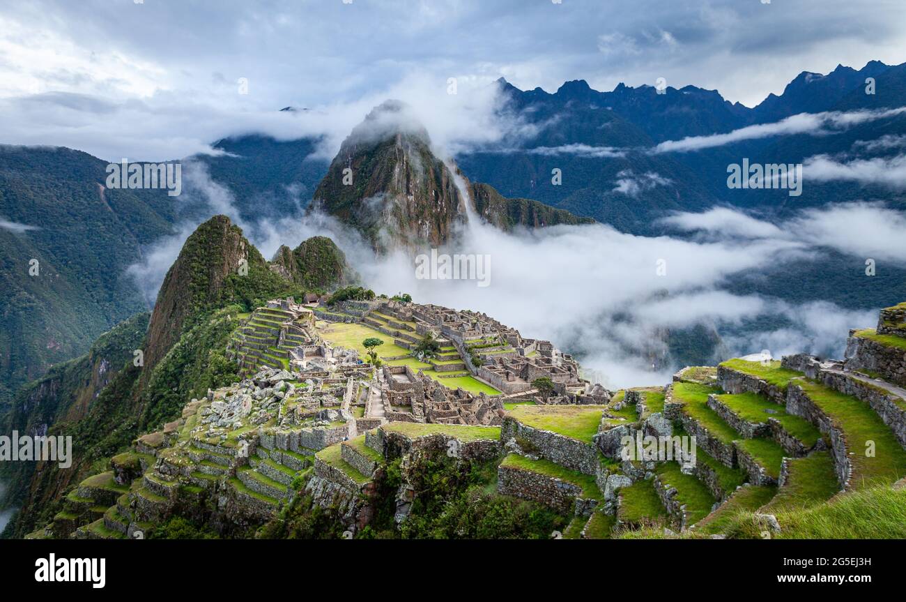 Morning at Machu Picchu, Peru Stock Photo - Alamy