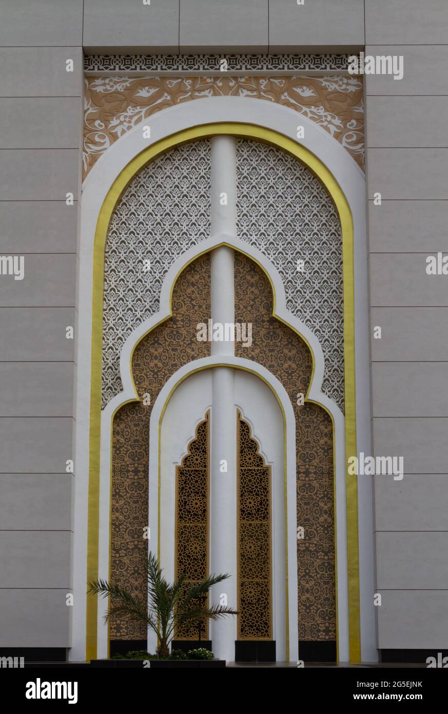 Ornaments and wall details of al falah Mosque, mempawah, west borneo ...