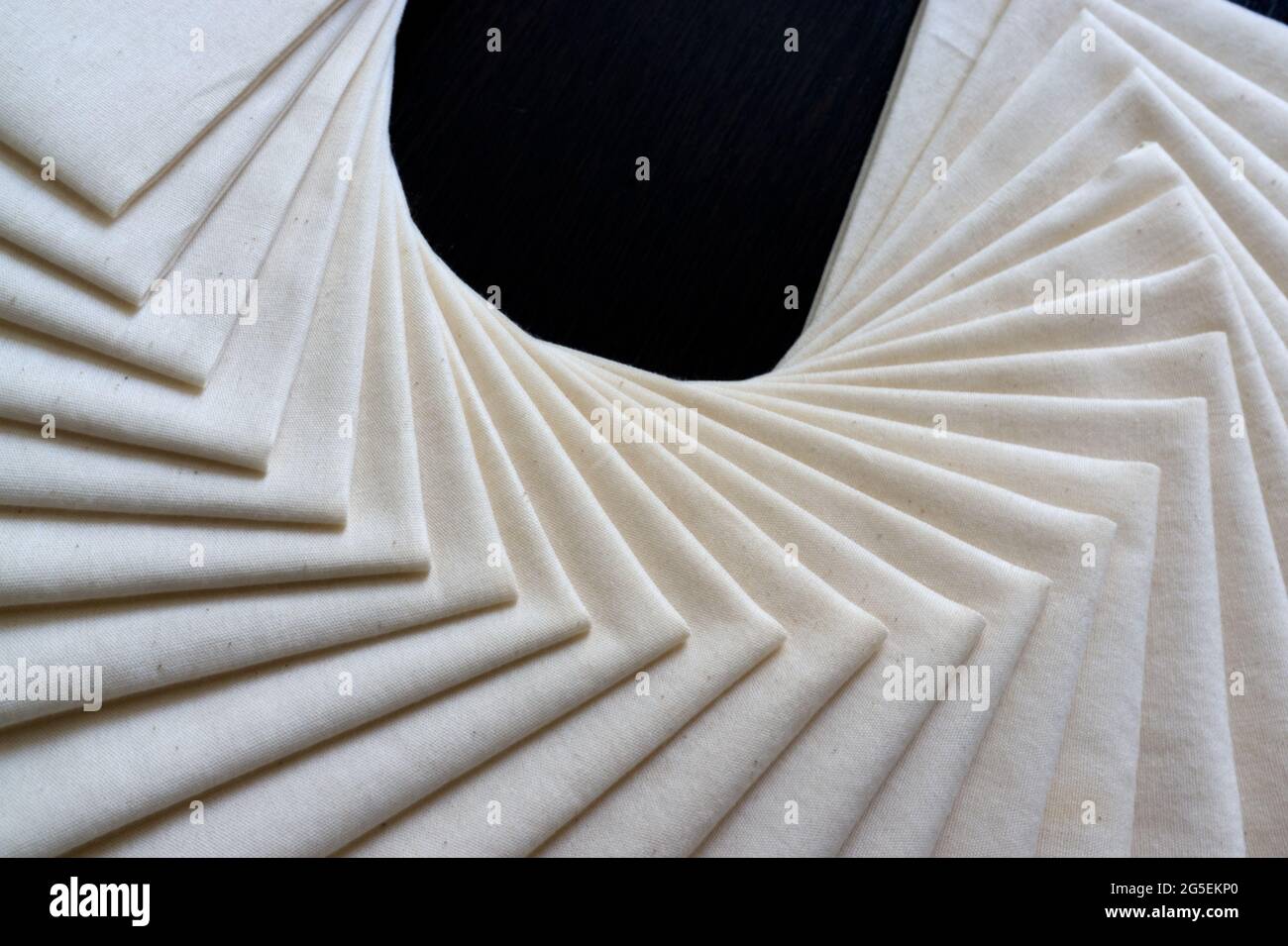White Fabric folded of stacked . Fabric texture background Stock Photo ...