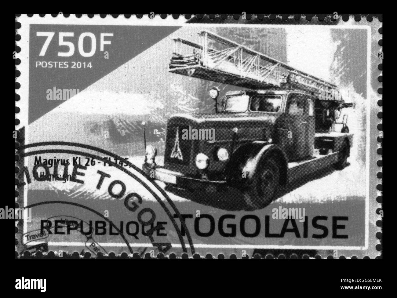 Postage stamp togo Black and White Stock Photos & Images - Alamy