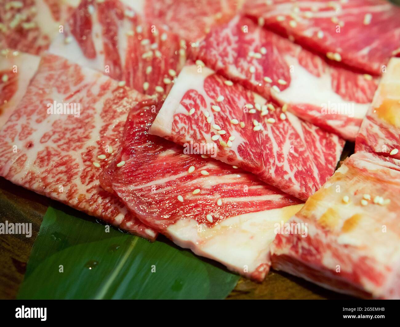 Honetsuki Karubi, Rib-on-bone It is the least fat red meat Stock Photo ...