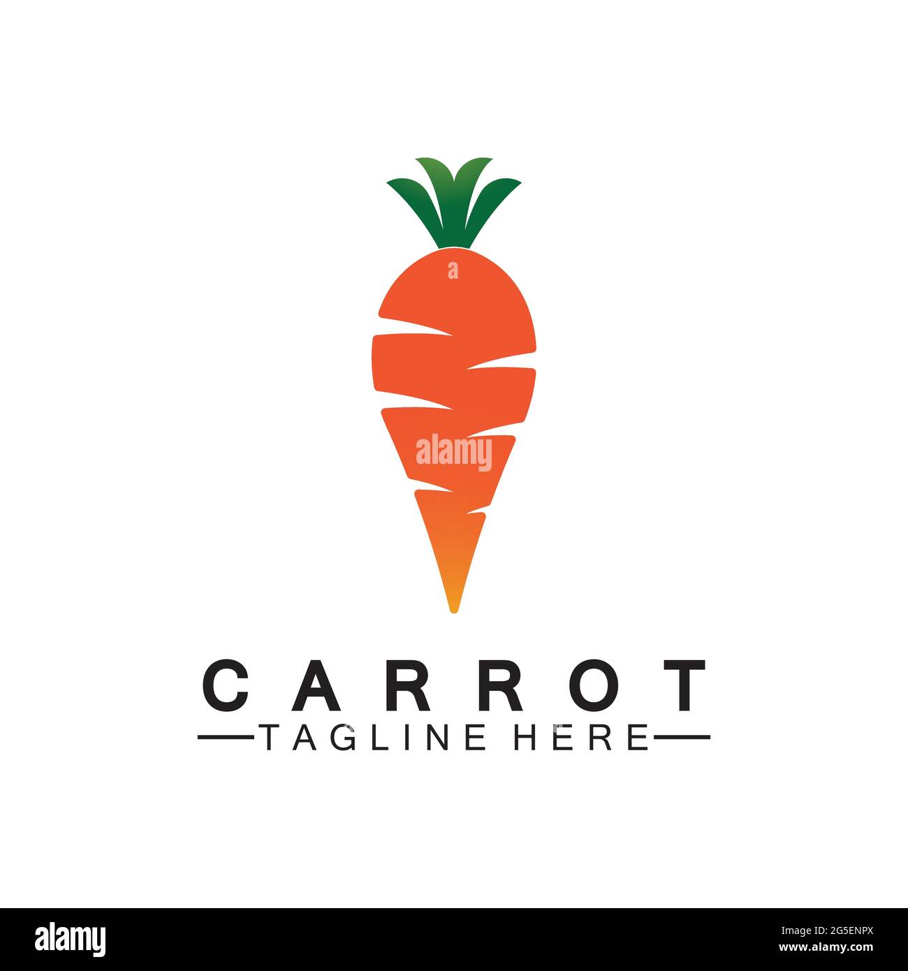 Carrot logo vector icon illustration design template Stock Vector Image ...