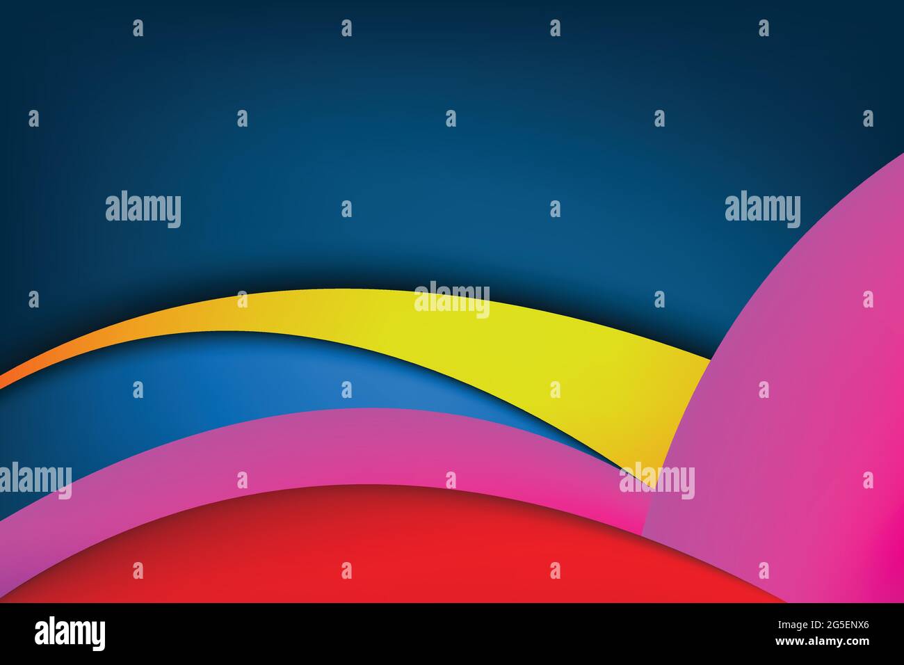 Modern abstract colorful multiple curved lines background Stock Vector ...