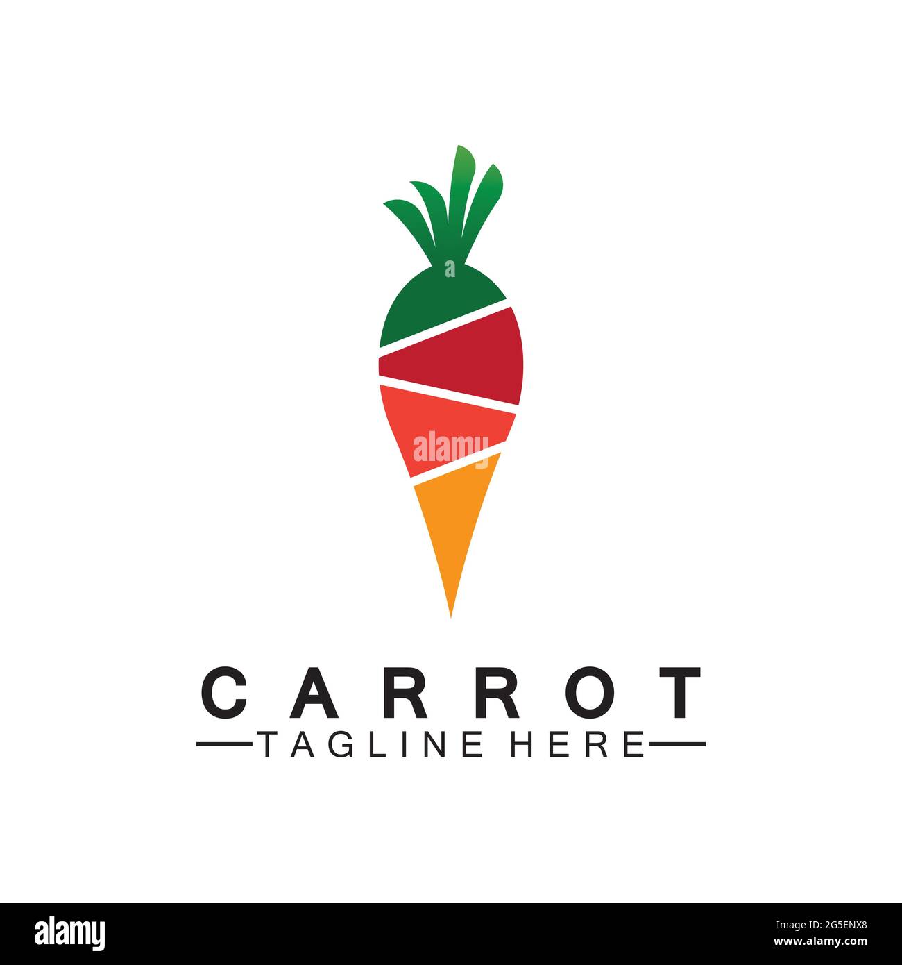 Carrot logo vector icon illustration design template Stock Vector Image ...