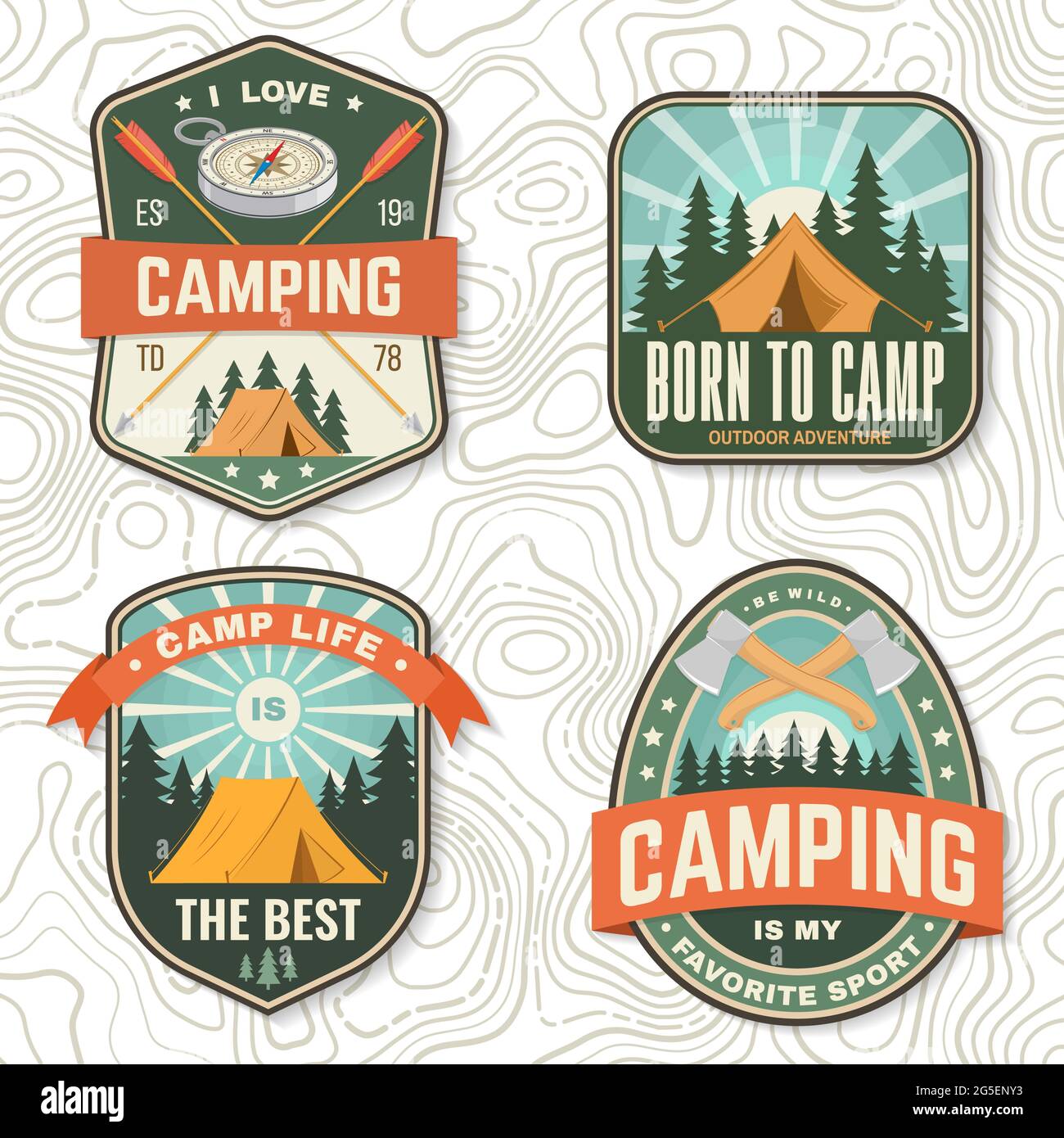 Camp Badge Vector