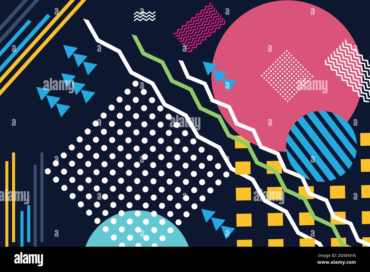 Modern retro abstract background geometric design Stock Vector Image ...