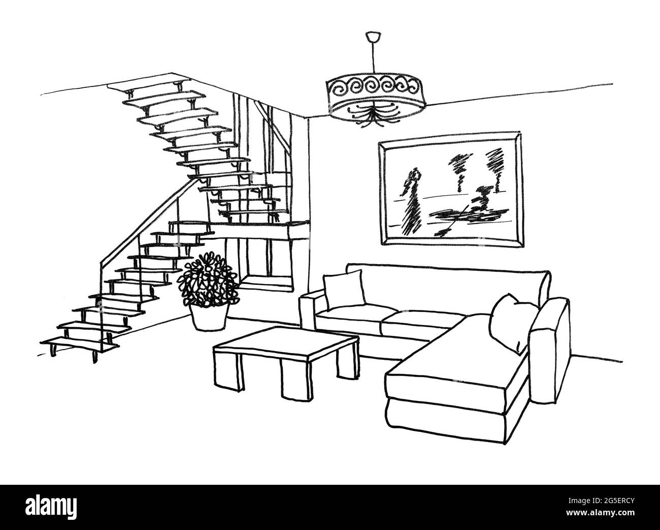 Second floor plan hi-res stock photography and images - Alamy