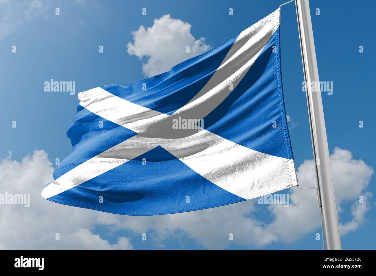 Scotland flag, United Kingdom banner collection Stock Photo - Alamy