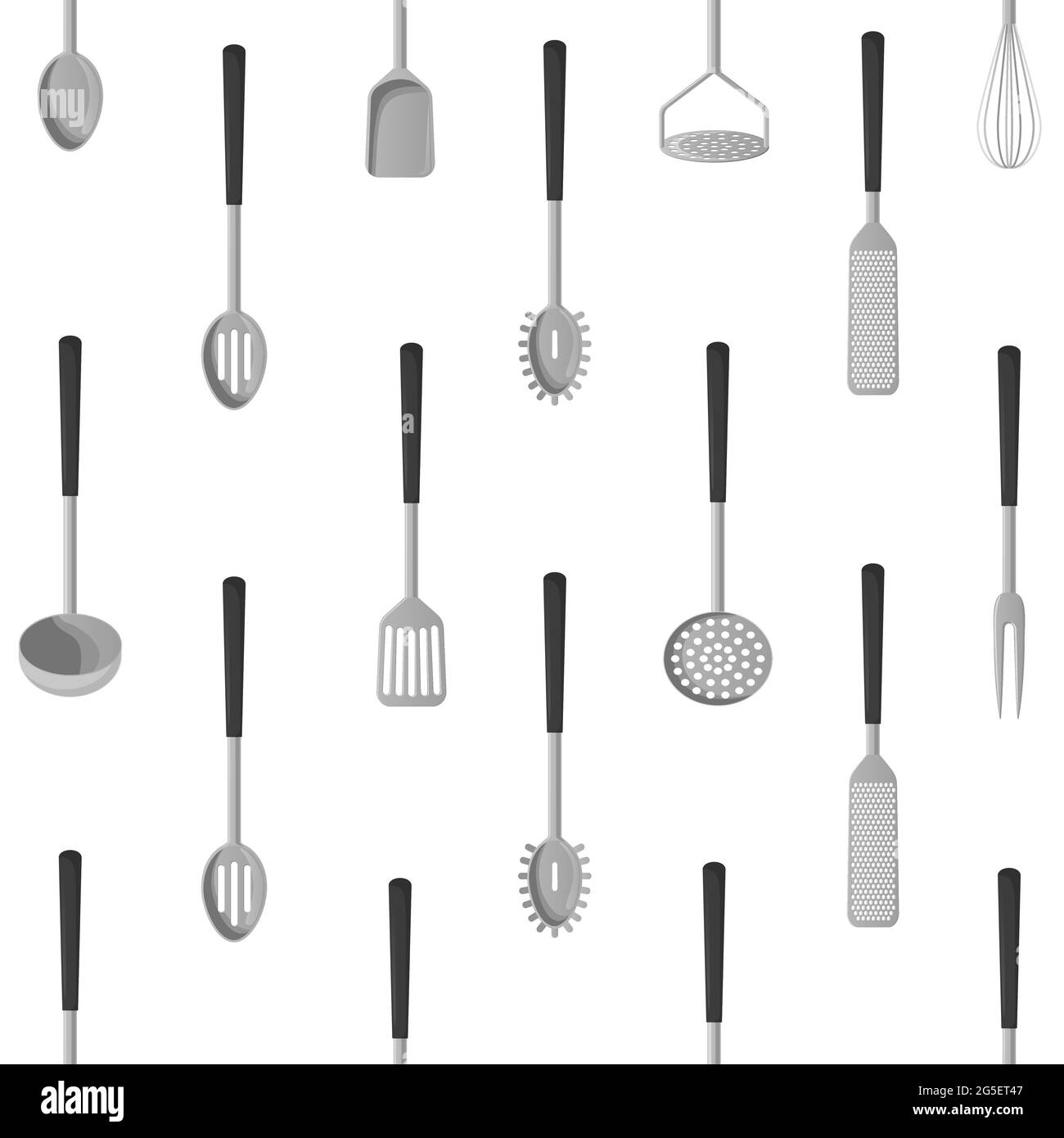 illustration of kitchen tools, ware, accessories, appliances equipment ...